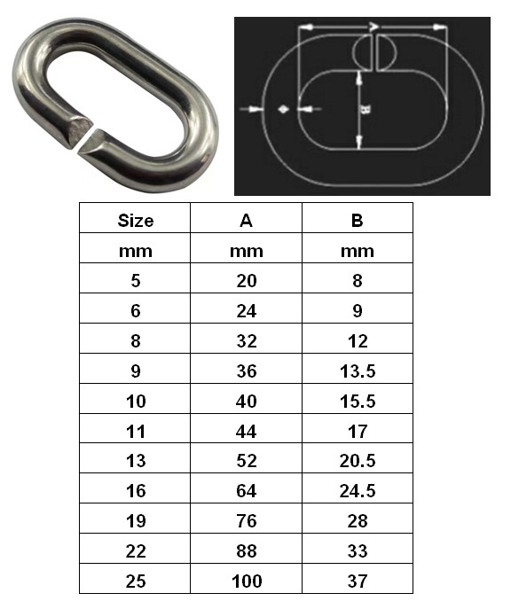 Connecting Link Chain Ring - Buy Connecting Link Chain Ring, Chain Ring ...
